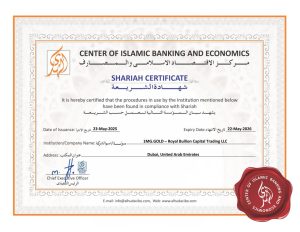 Shariah Certified Gold Trading | Royal Bullion Capital